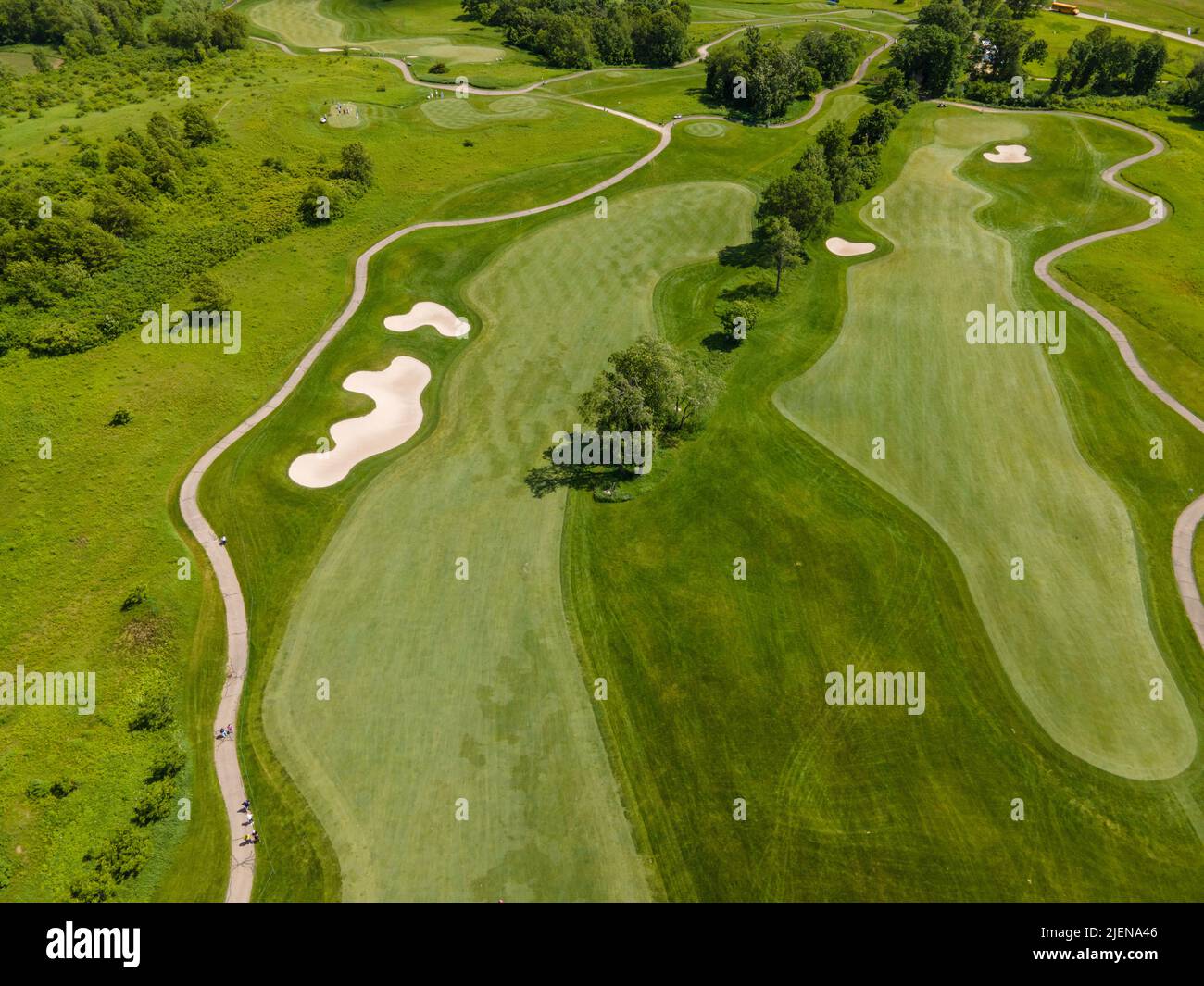 Aerial photograph of the American Family Golf Tournament, University ...