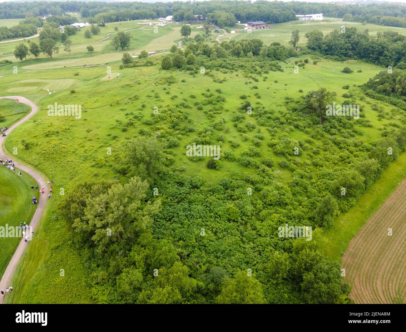 Aerial photograph of the American Family Golf Tournament, University ...