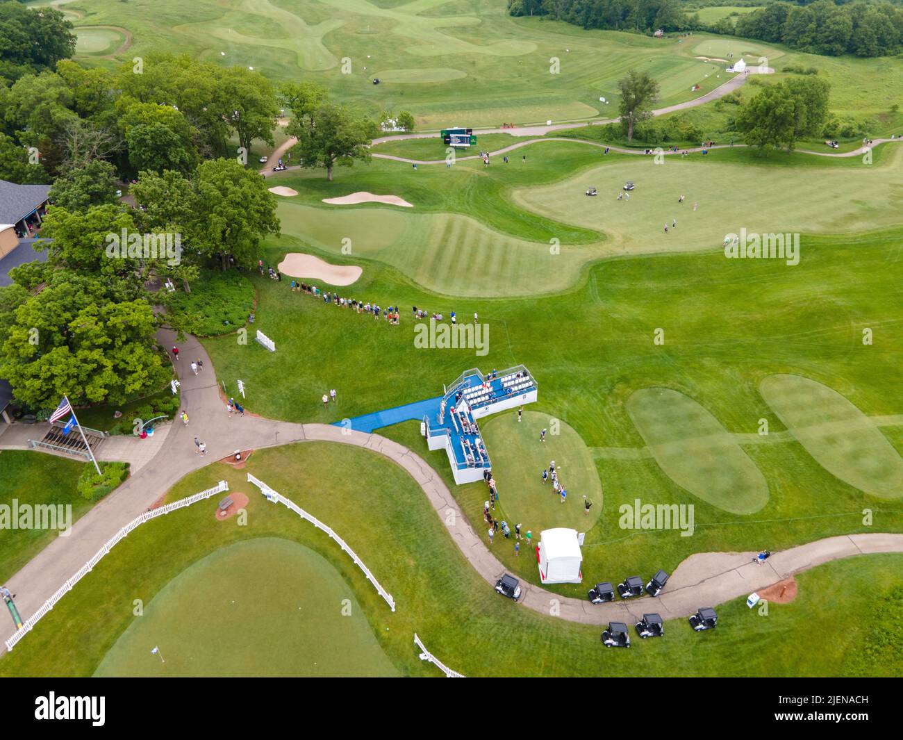 Aerial photograph of the American Family Golf Tournament, University ...