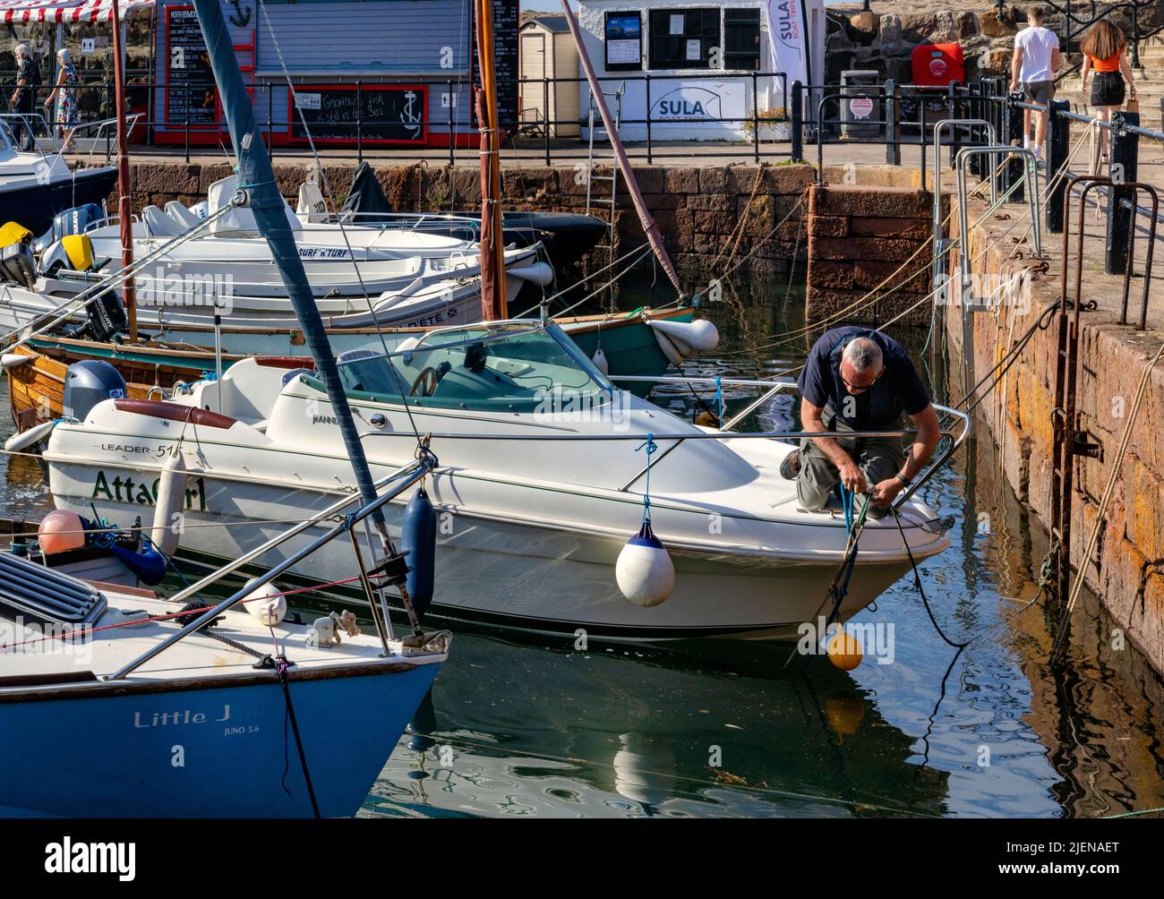 North Berwick, a seaside town and former royal burgh in East Lothian ...