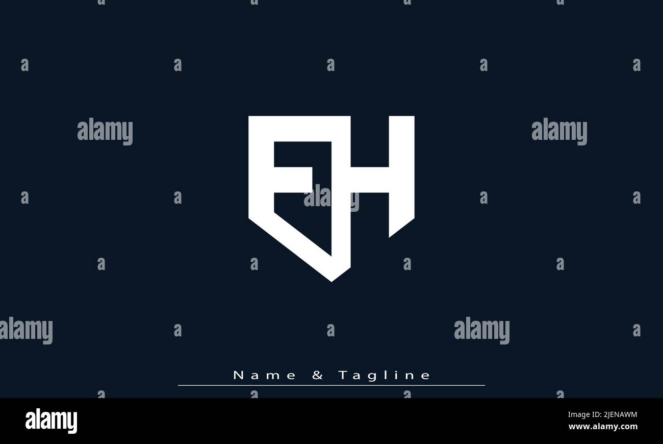 Alphabet letters Initials Monogram logo EH , HE Stock Vector Image ...