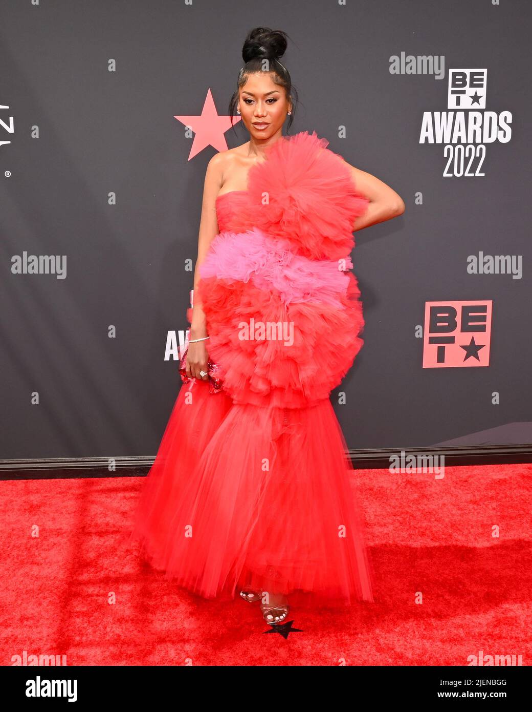 Los Angeles, California, USA. 25th June, 2022. Muni Long. BET Awards ...