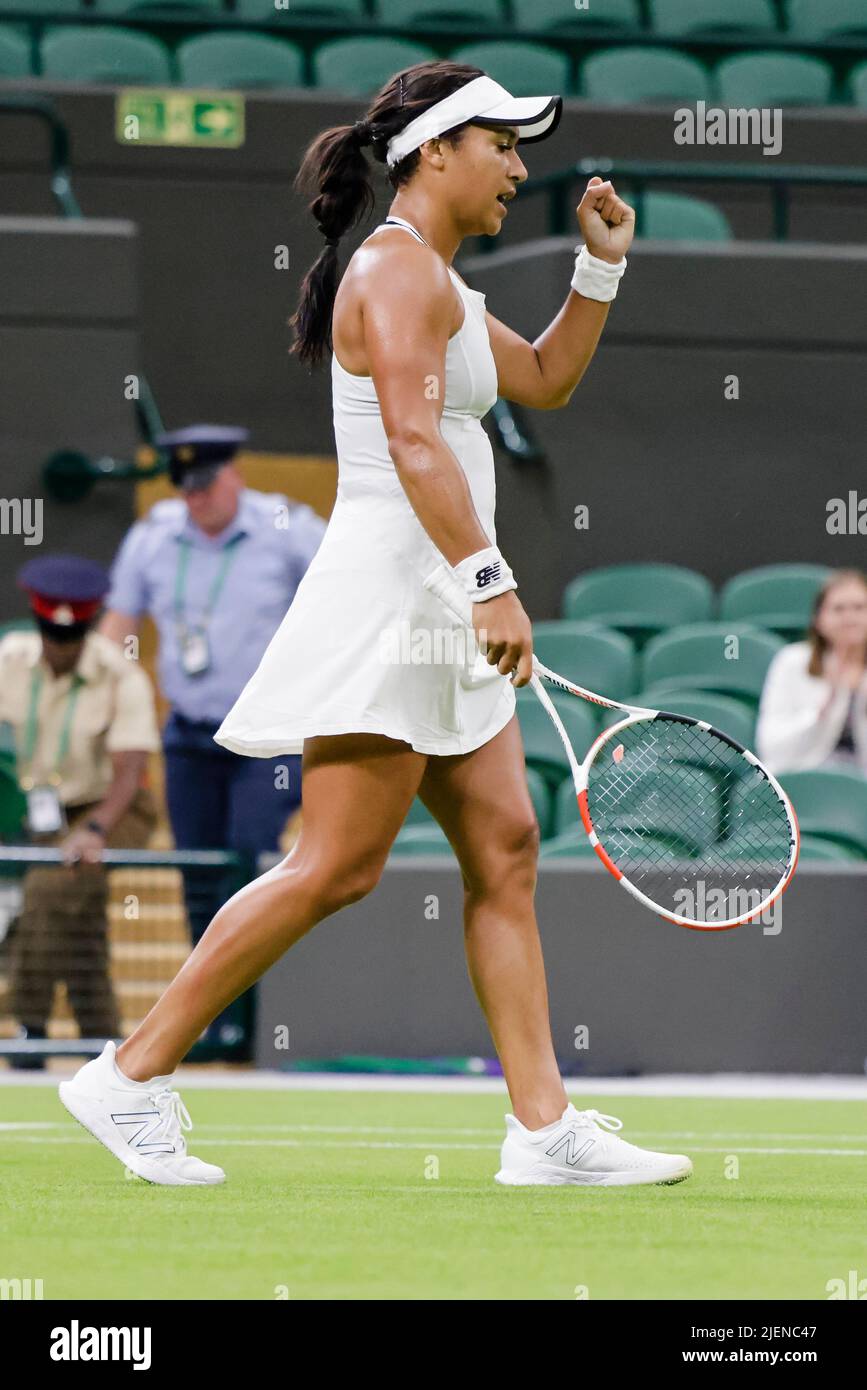 London, UK, 27th June 2022: Heather Watson from Great Britain is in ...