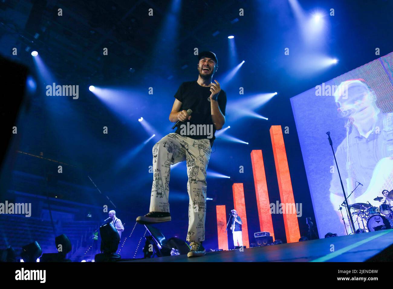 Matteo locati of pinguini tattici nucleari High Resolution Stock ...