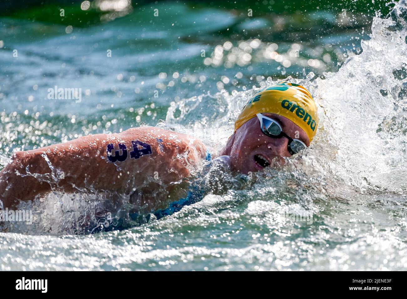 BUDAPEST, HUNGARY - JUNE 27: Kyle Lee of Australia competing in the Men ...