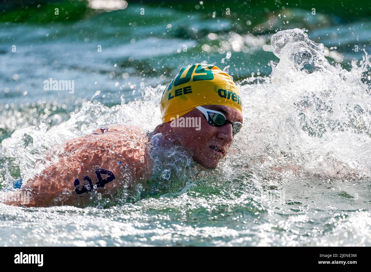 BUDAPEST, HUNGARY - JUNE 27: Kyle Lee of Australia competing in the Men ...