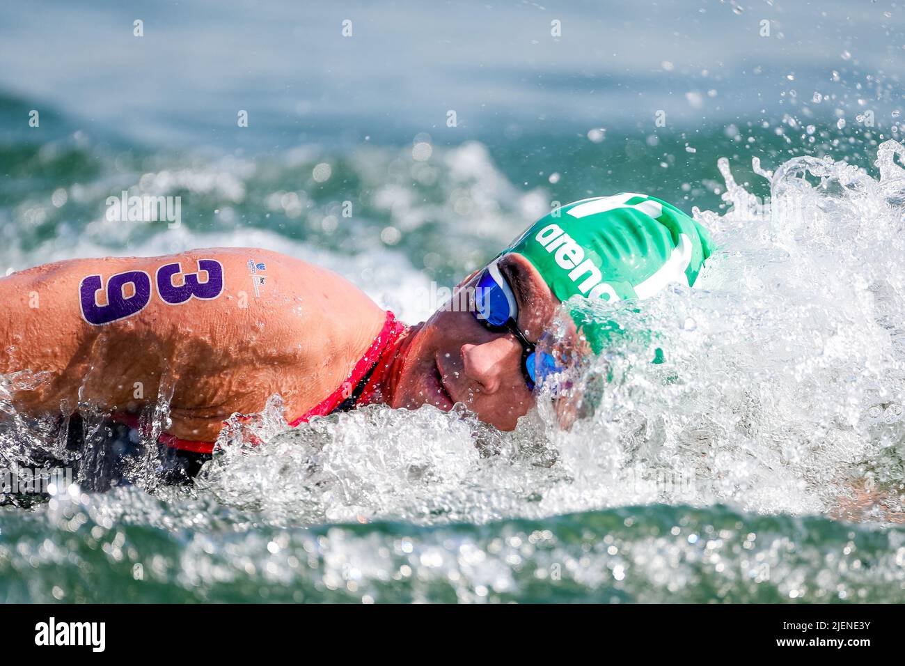 BUDAPEST, HUNGARY - JUNE 27: David Betlehem of Hungary competing in the ...