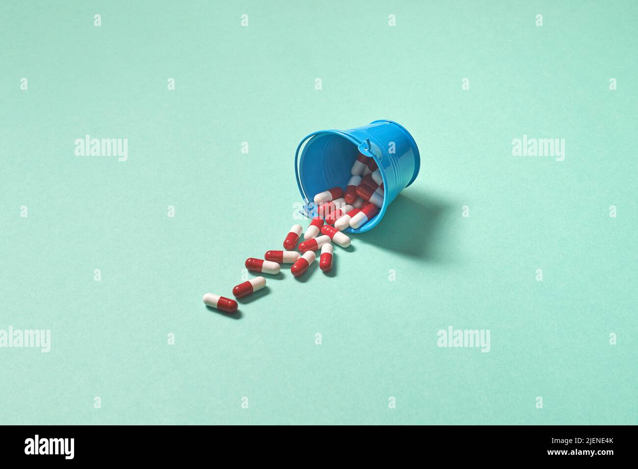 Pharmaceutical tablets in the bucket Stock Photo - Alamy