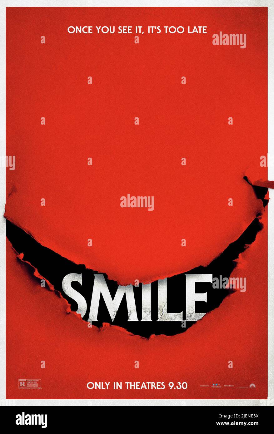 SMILE, US advance poster, 2022. © Paramount Pictures / courtesy Everett ...