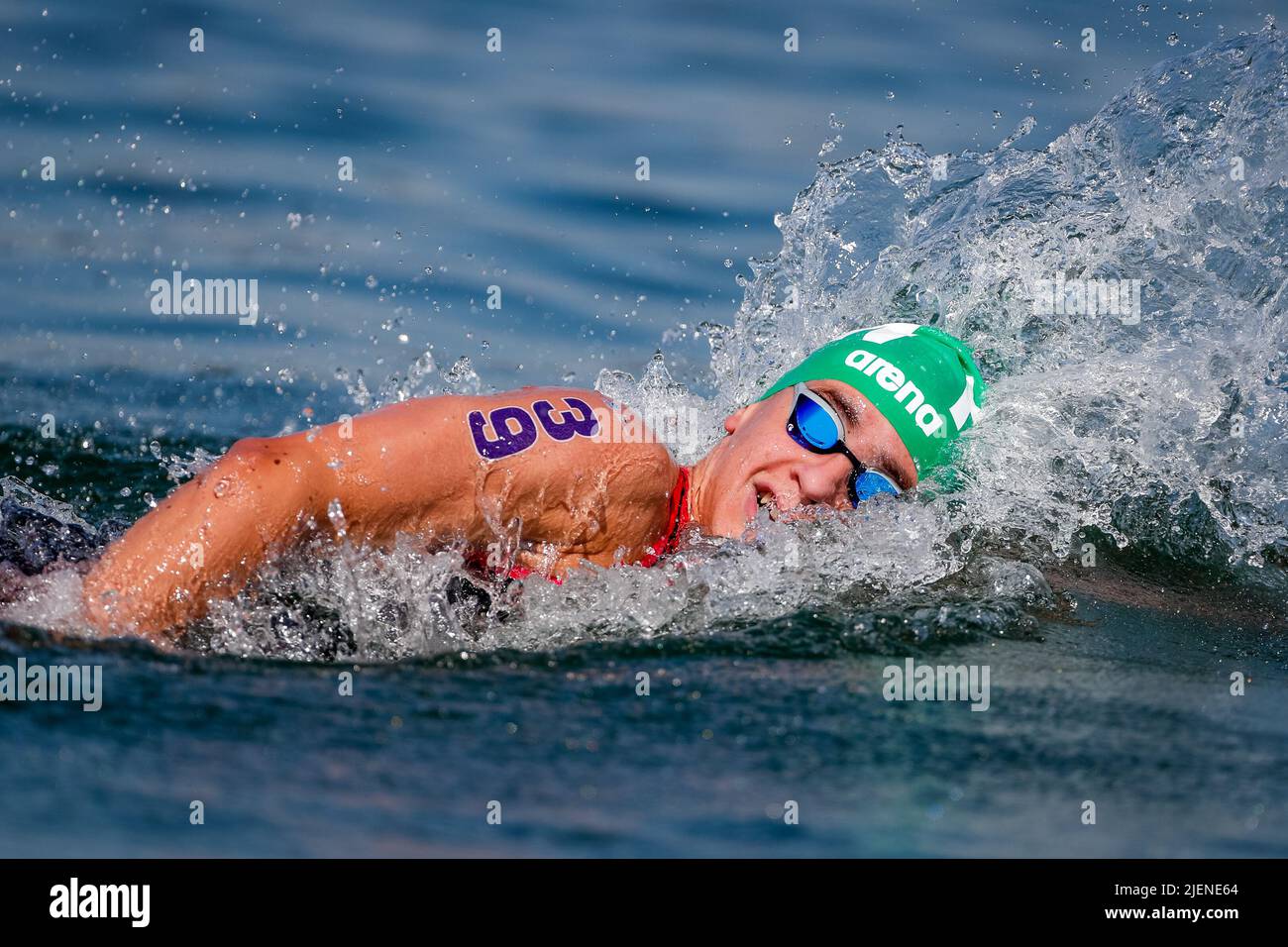 BUDAPEST, HUNGARY - JUNE 27: David Betlehem of Hungary competing in the ...