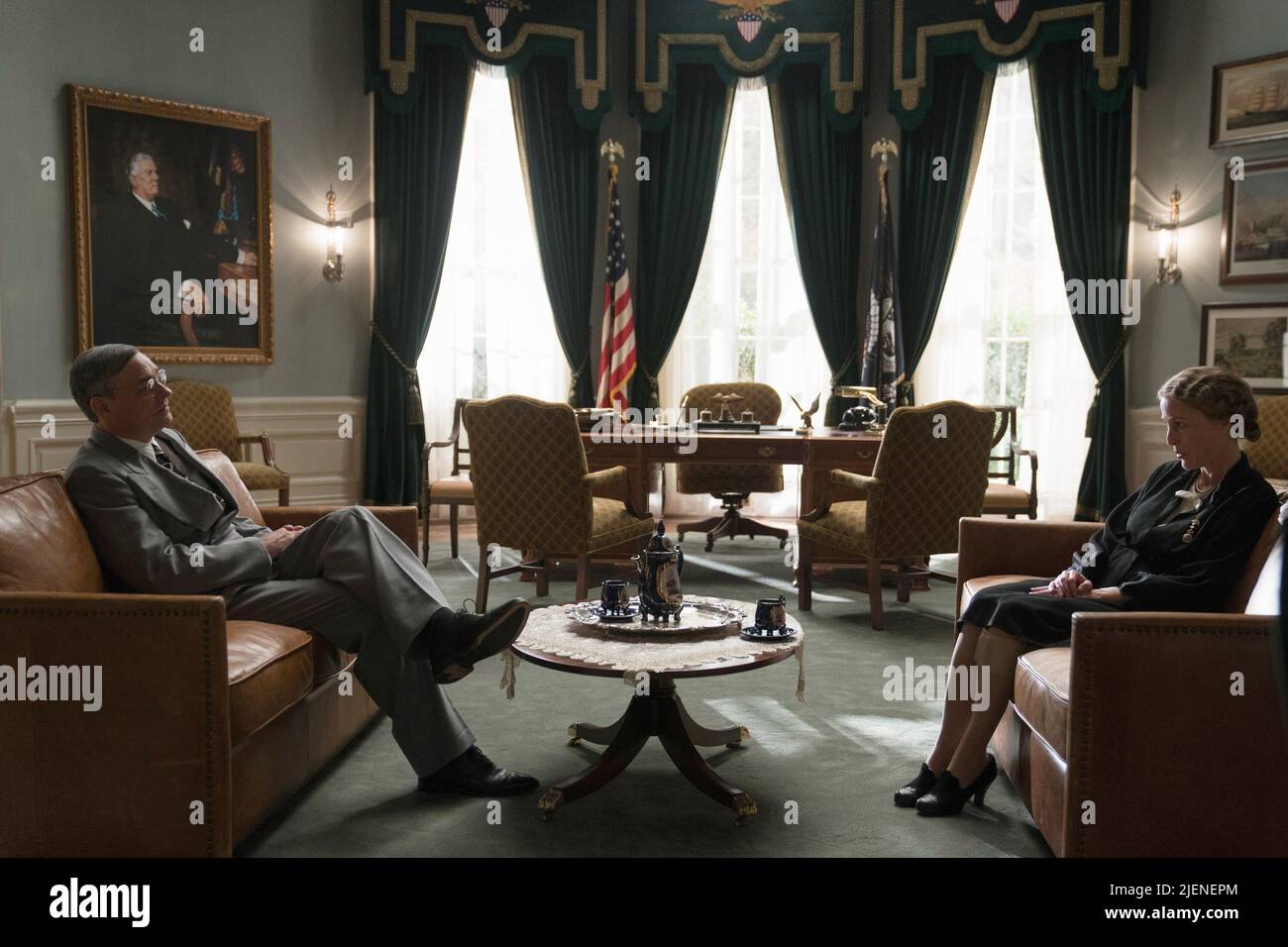THE FIRST LADY, from left: Robert Sean Leonard as Harry S. Truman ...