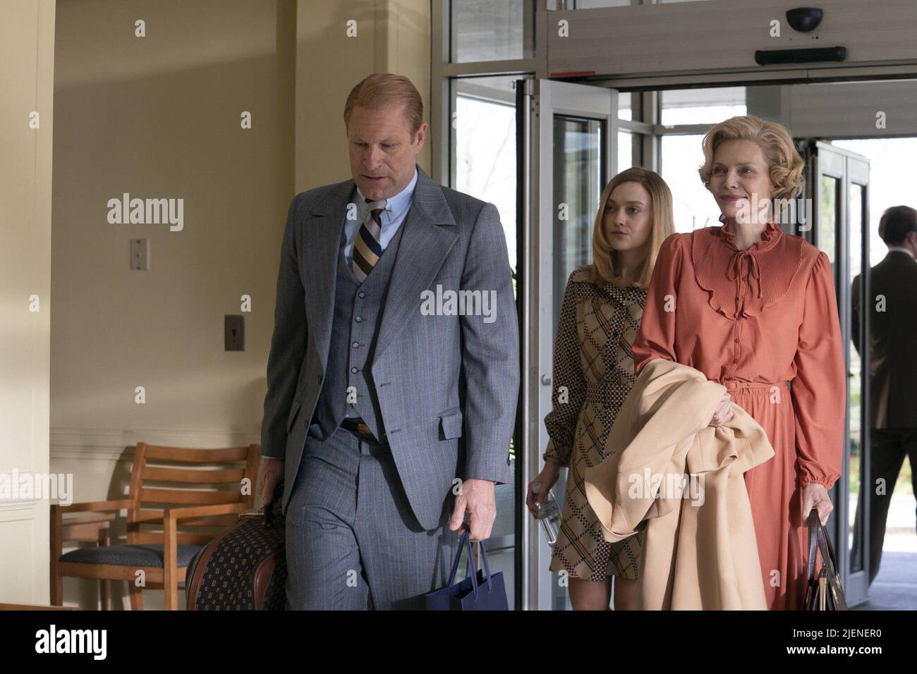 THE FIRST LADY, from left: Aaron Eckhart as Gerald Ford, Dakota Fanning ...