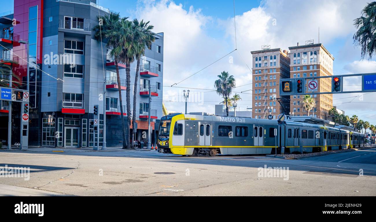 LONG BEACH, CALIFORNIA - April 21, 2022: Long Beach is known for its ...
