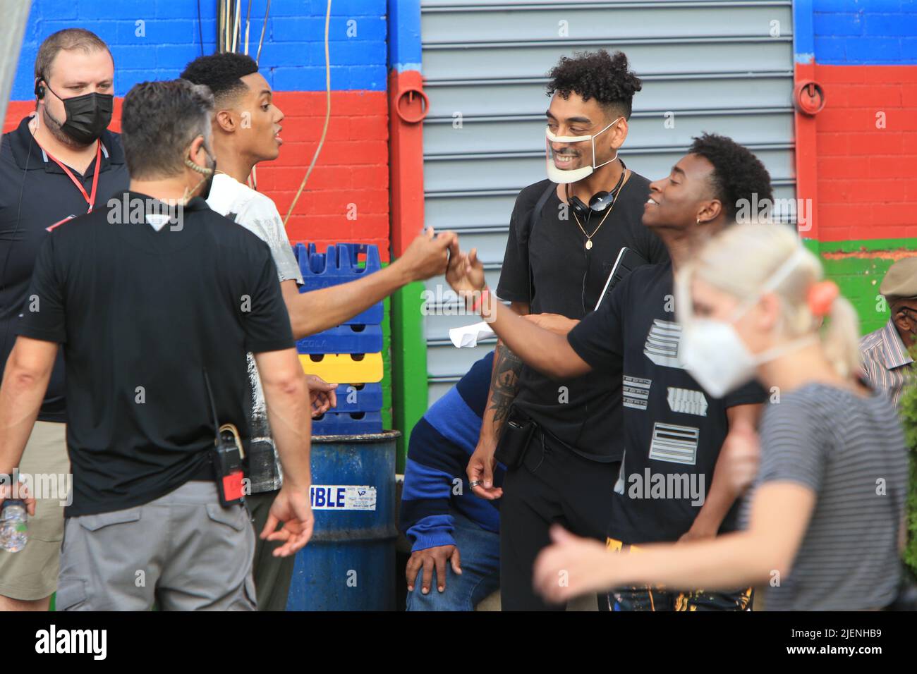 Filming of the fresh prince of bel air reboot in philadelphia hi-res ...