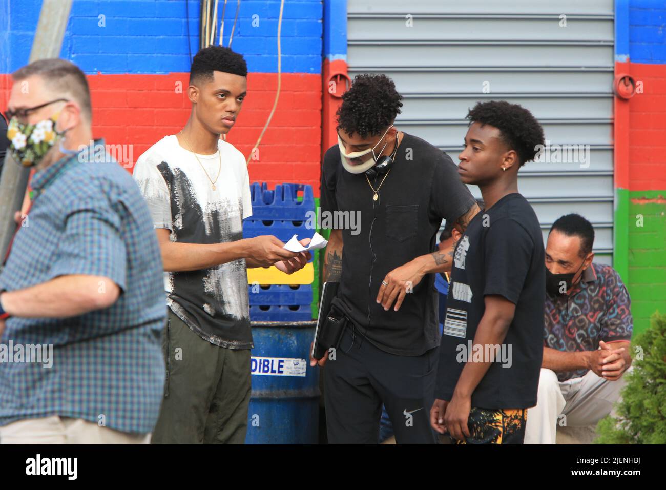 Filming of the fresh prince of bel air reboot in philadelphia hi-res ...