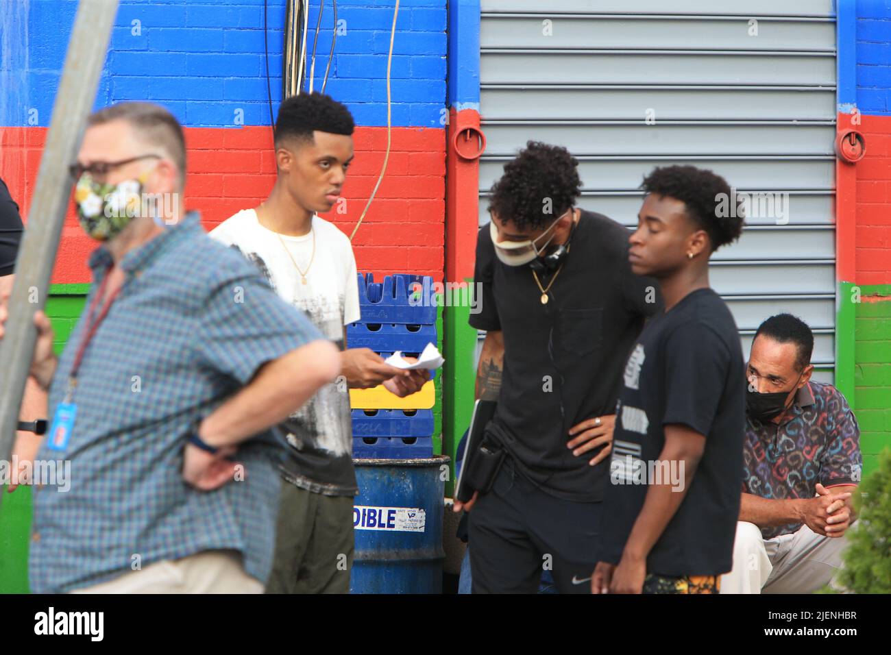 Filming of the fresh prince of bel air reboot in philadelphia hi-res ...