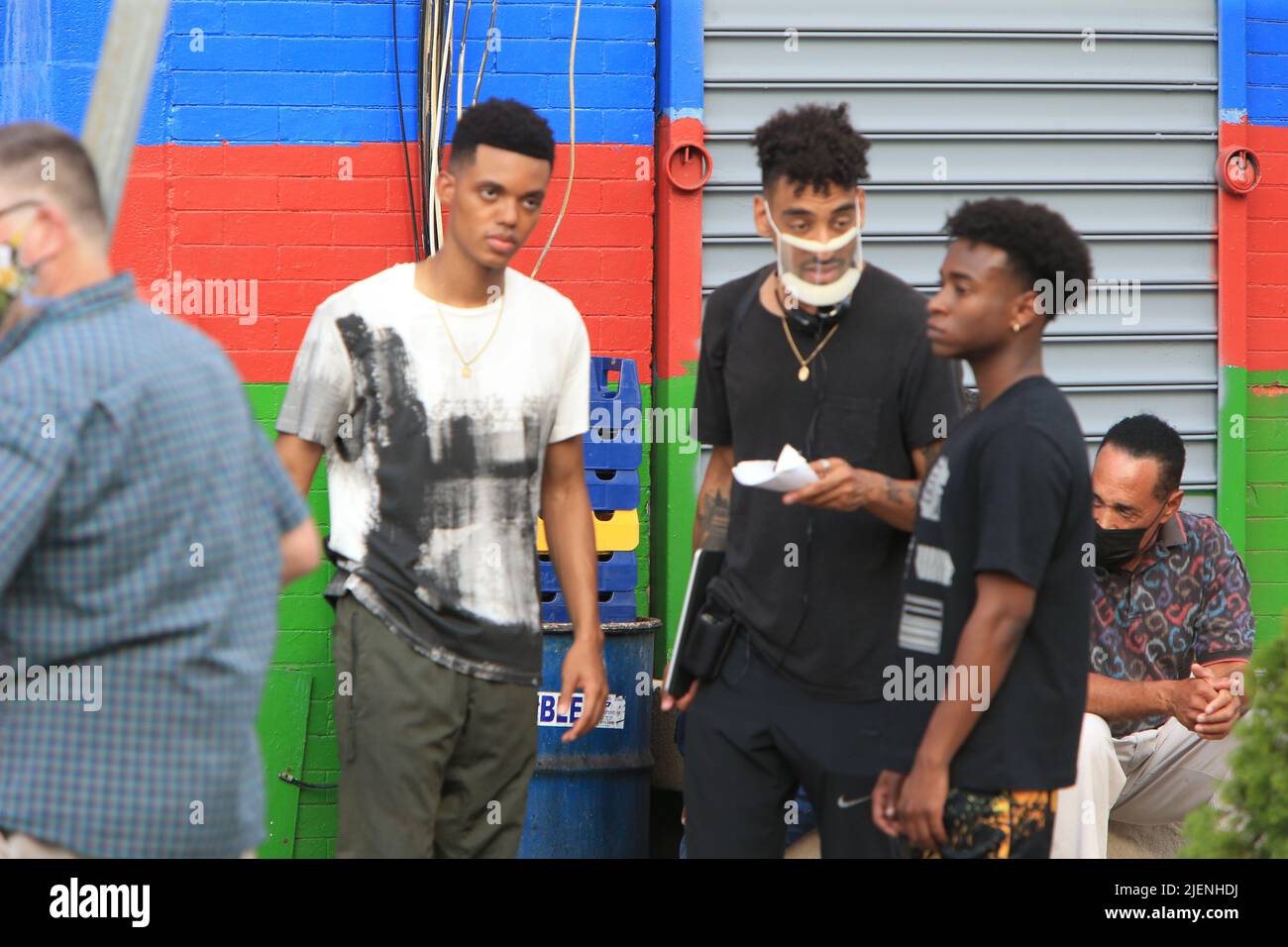 Filming of the fresh prince of bel air reboot in philadelphia hi-res ...