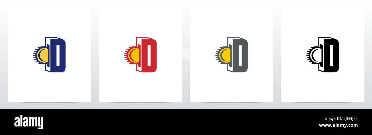 Coin Insert On Letter Logo Design D Stock Vector Image & Art - Alamy