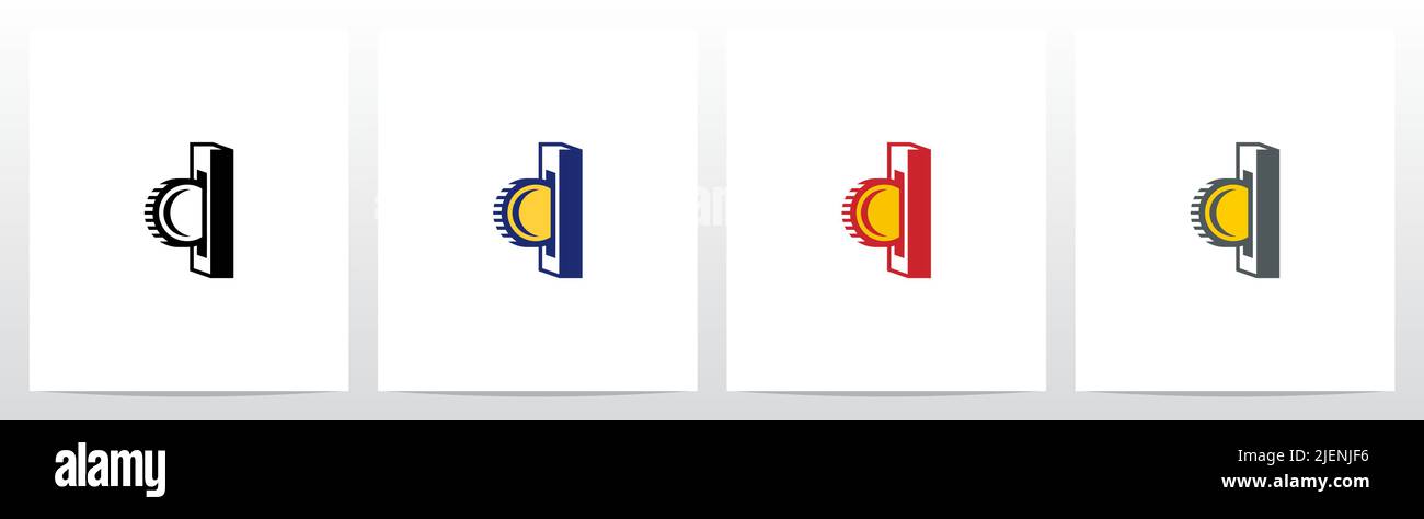 Coin Insert On Letter Logo Design I Stock Vector Image & Art - Alamy