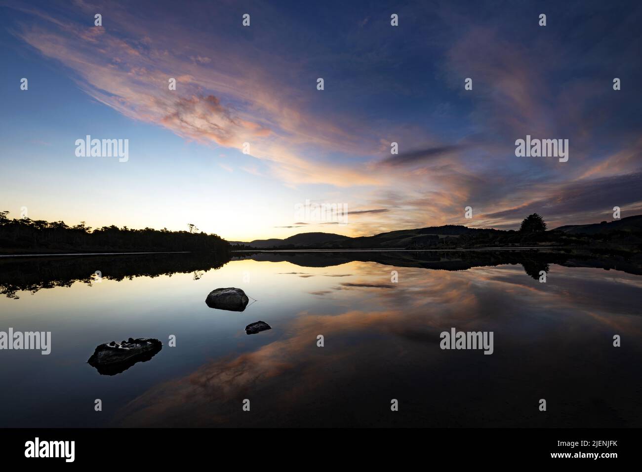 New zealand sunset hi-res stock photography and images - Alamy