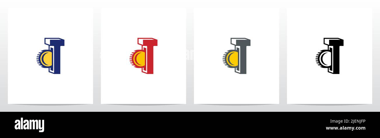 Coin Insert On Letter Logo Design T Stock Vector Image & Art - Alamy