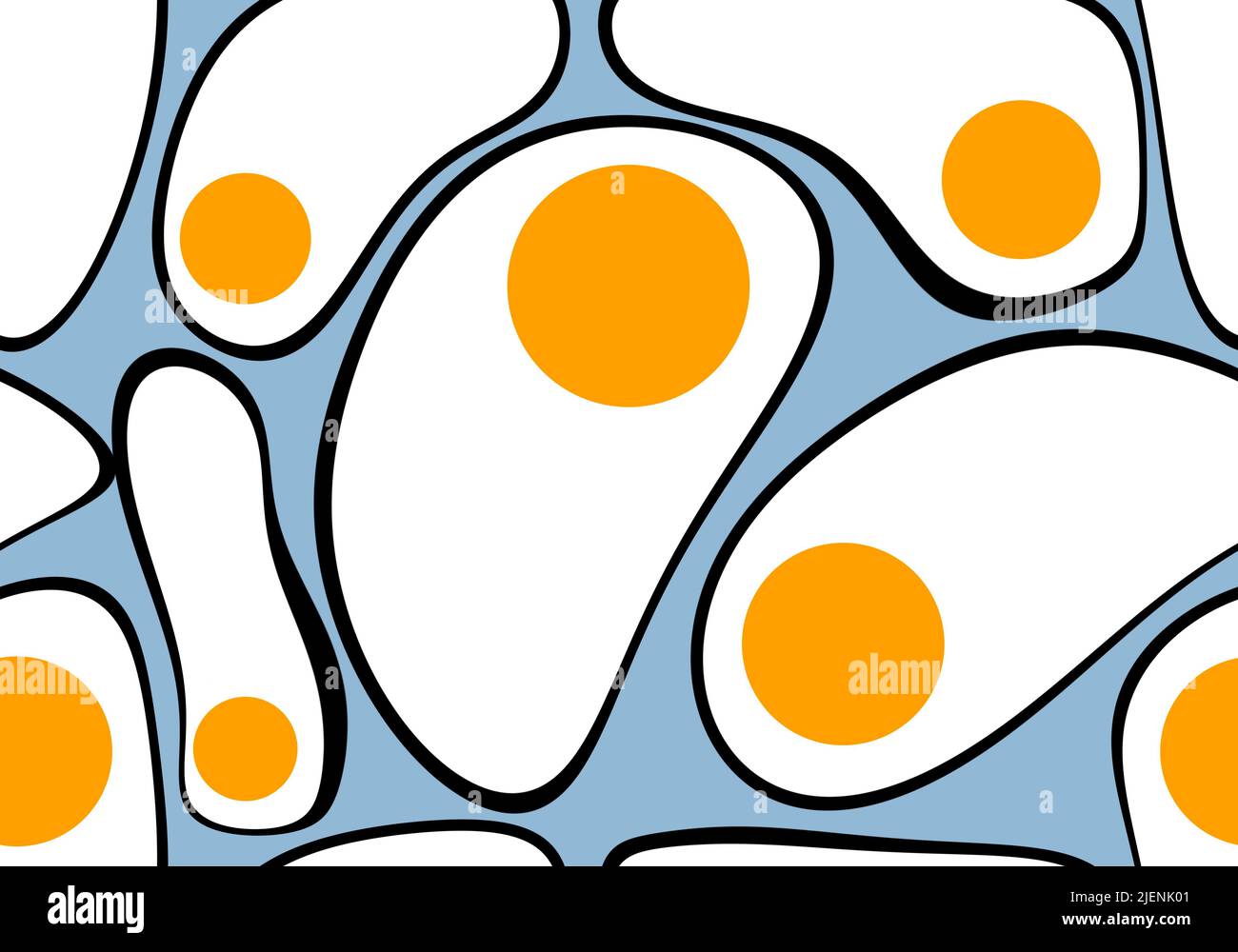 Breakfast seamless scrambled egg pattern for fabrics and kids and ...