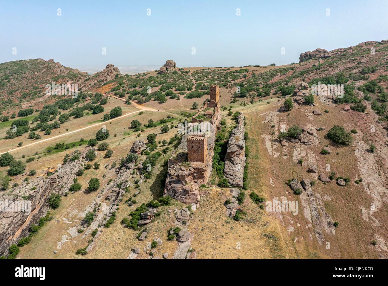 Zafra castle, 12th century,in Campillo de Duenas, Guadalajara, Spain ...