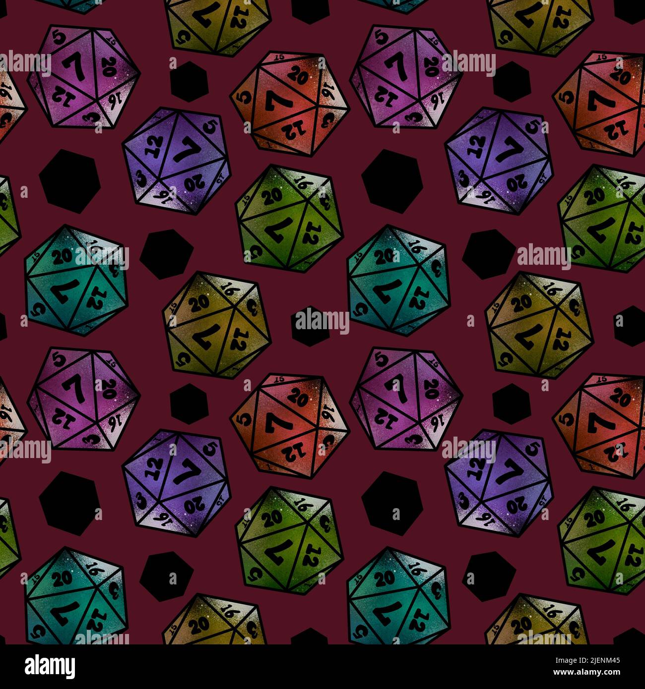 Kids seamless dice pattern for games and cards and fabrics and wrapping ...