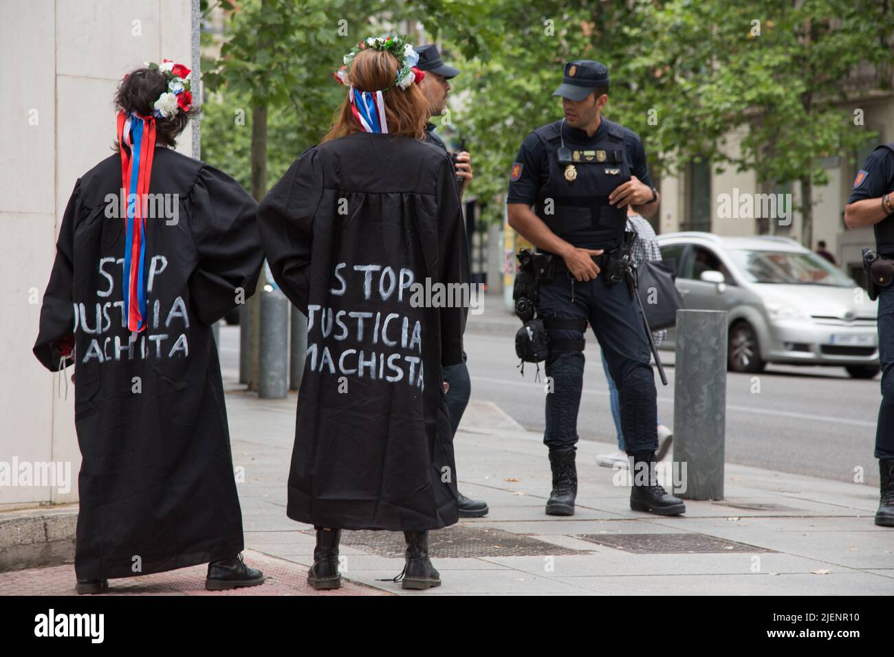 Madrid, Madrid, Spain. 27th June, 2022. FEMEN activists protest in ...
