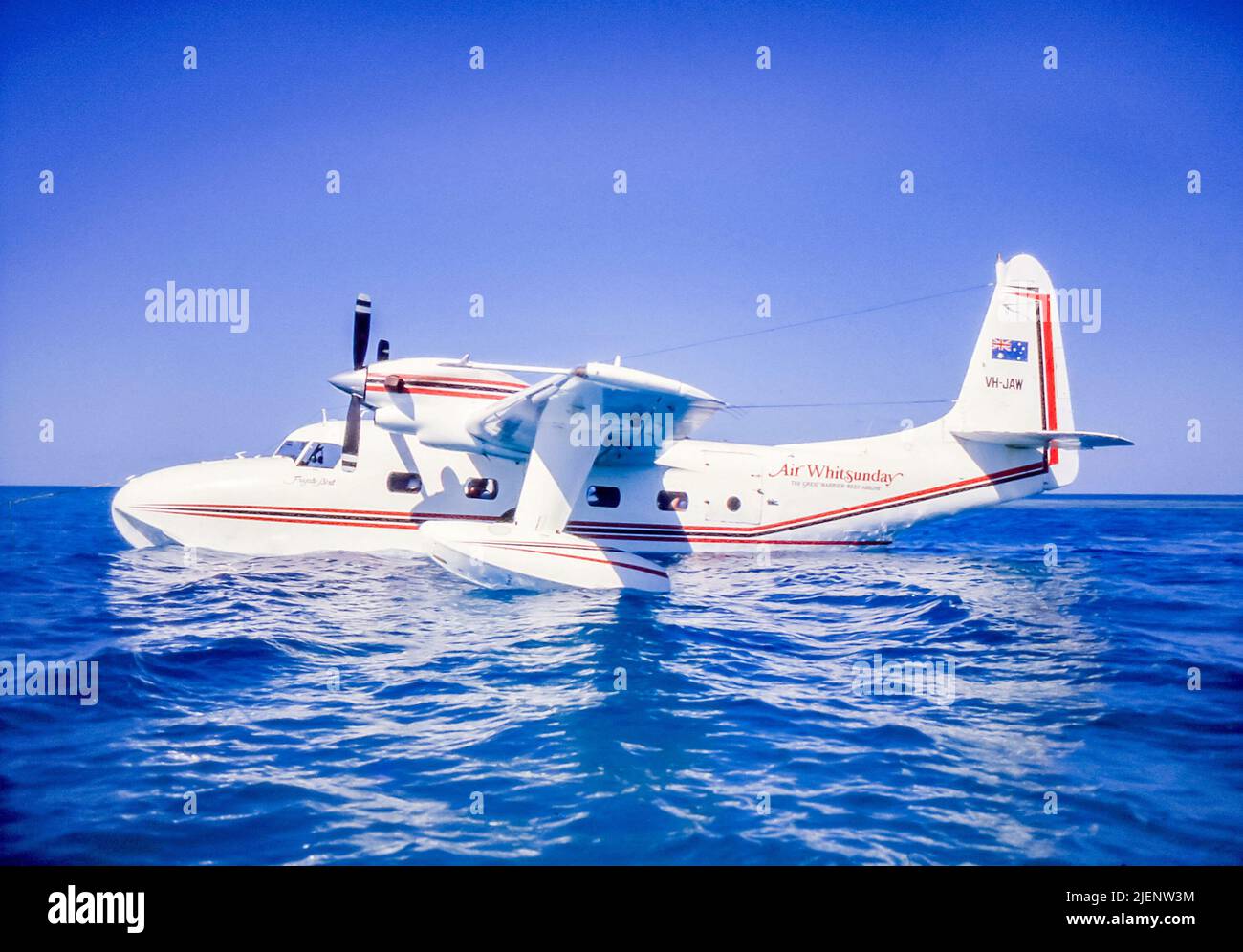 An Air Whitsunday, Grumman G-73T Turbo Mallard seaplane named Frigate ...