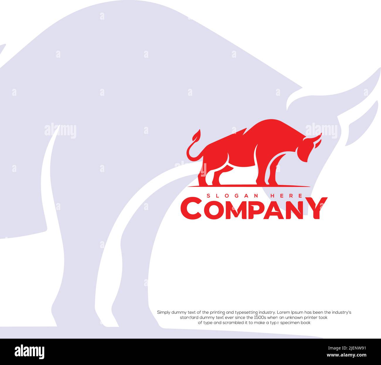 Aggressive Bull attack Company logo design Wild Animals. Easy editable ...