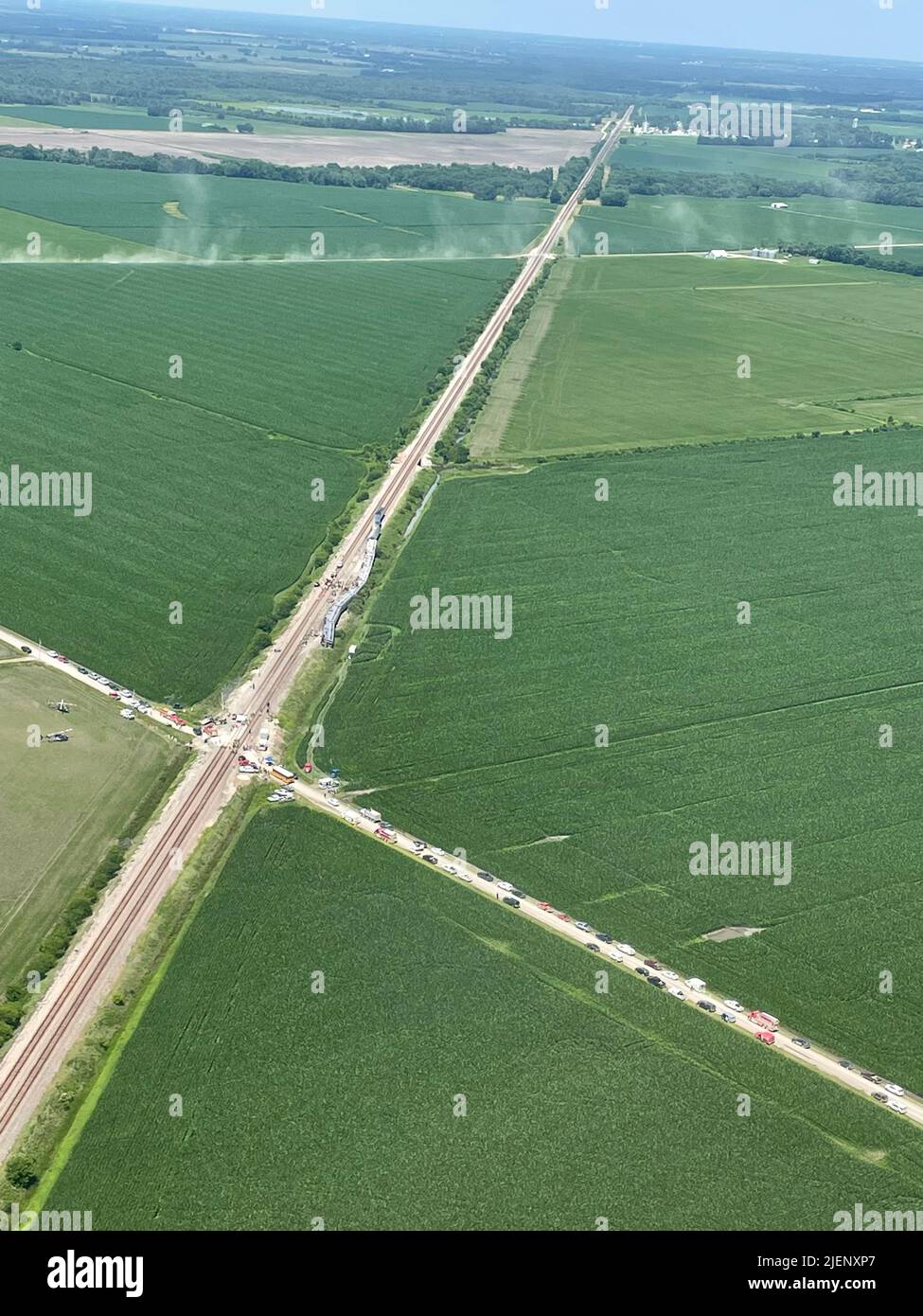 Mendon, Missouri, USA. 27th June, 2022. Three people have died and ...