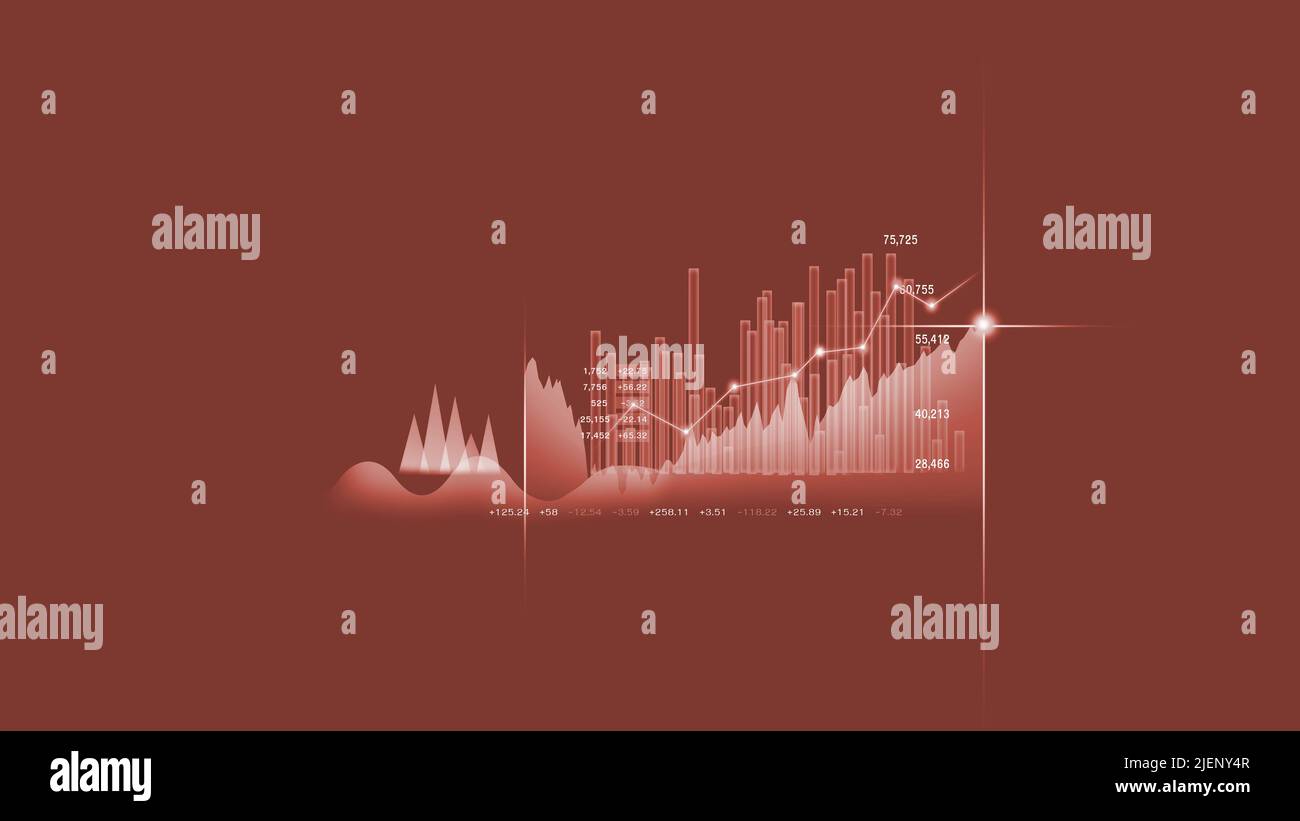 Stock market or forex trading graph and candlestick chart suitable for ...