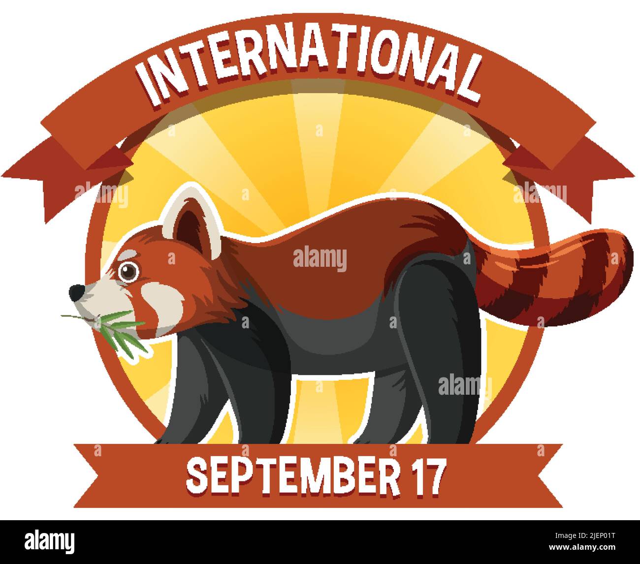International Red Panda Day illustration Stock Vector Image & Art - Alamy
