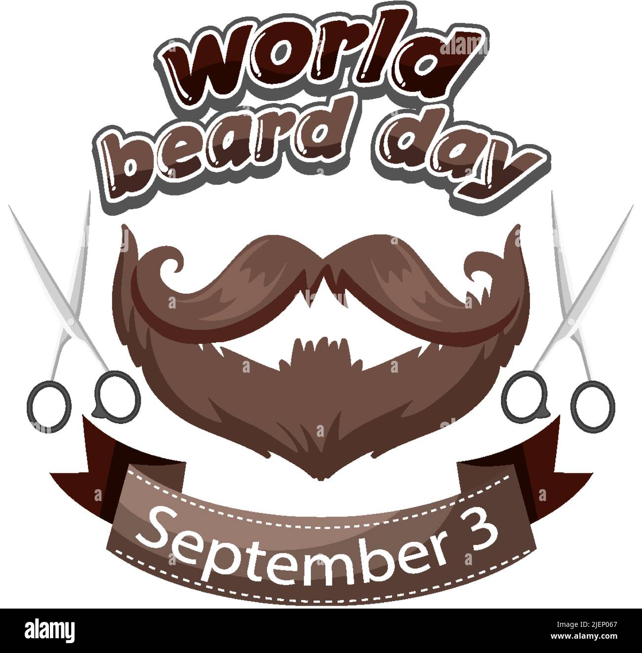 World Beard Day September 3 illustration Stock Vector Image & Art - Alamy