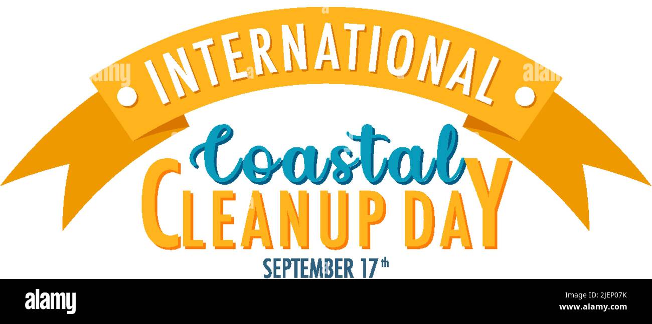 International Coastal Cleanup Day Banner illustration Stock Vector ...