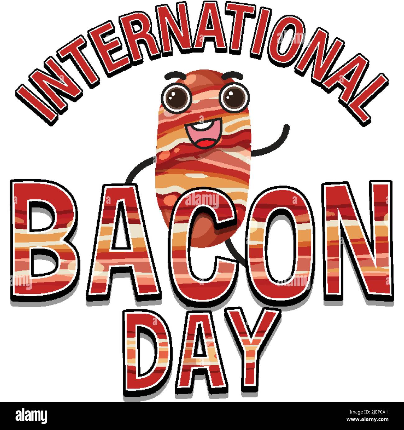 Banner of International bacon day illustration Stock Vector Image & Art ...