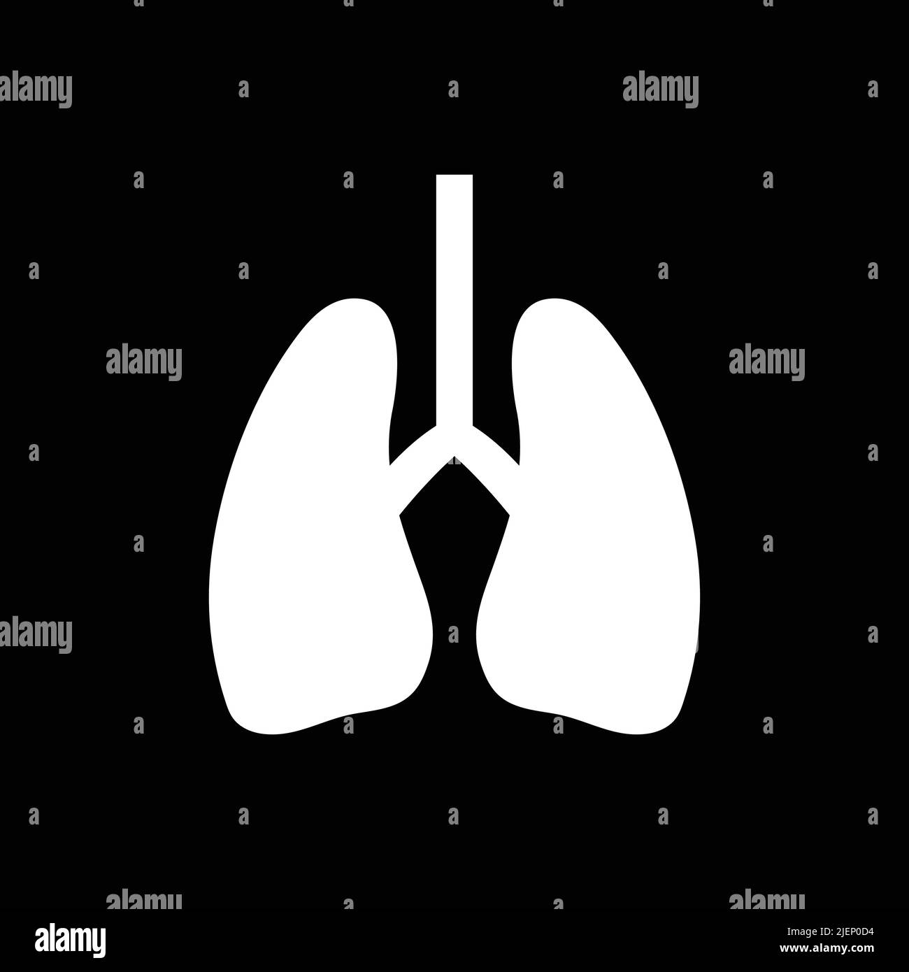 Lungs black and white image vector illustration Stock Vector Image ...