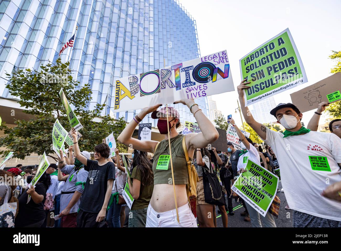 A pro-choice rally held by the RiseUp4AbortionRights organization was ...