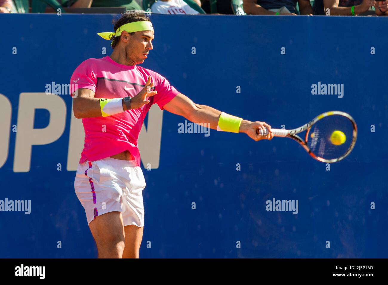 Rafa Nadal playing on clay Stock Photo - Alamy
