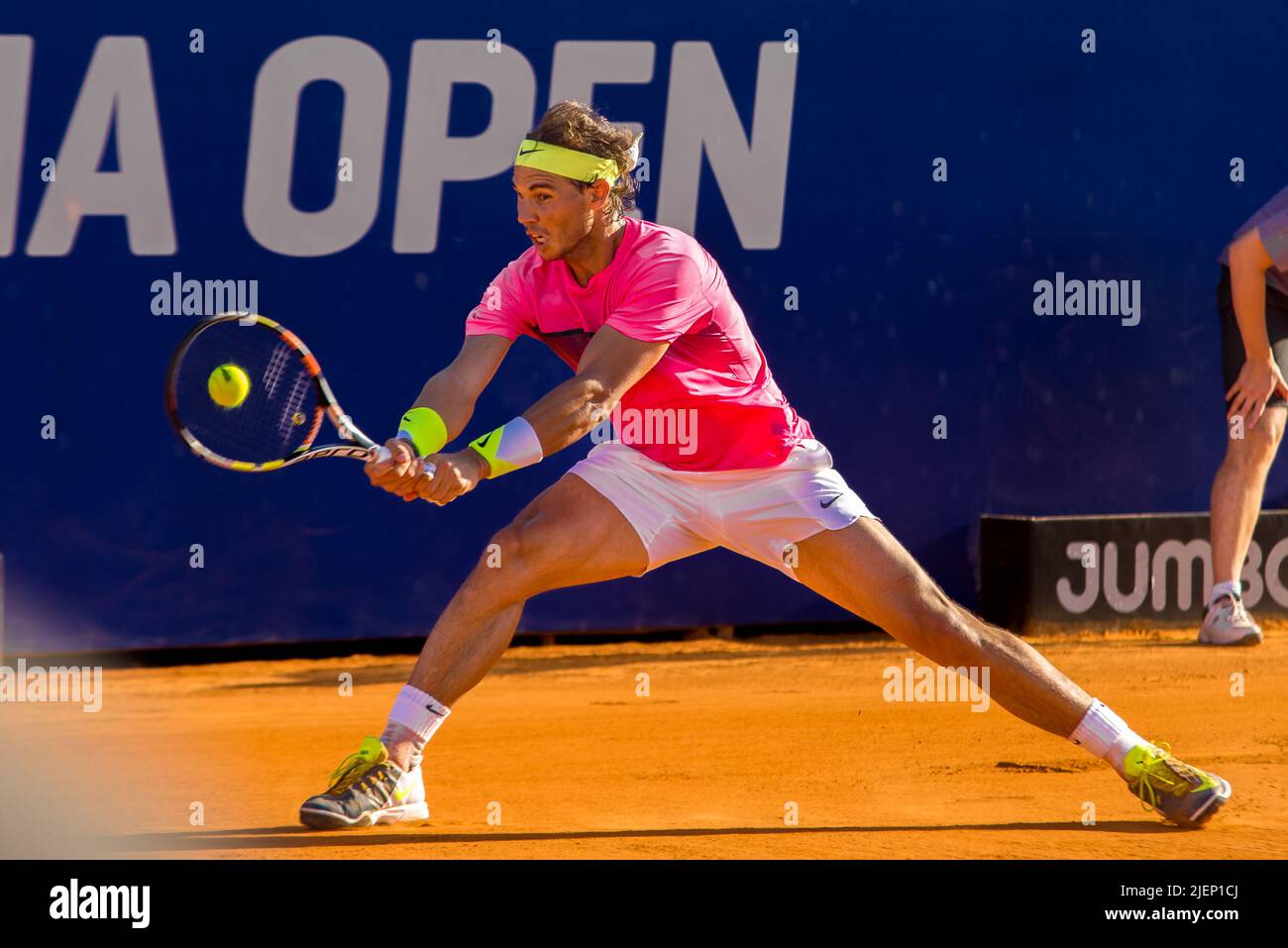 Rafa Nadal playing on clay Stock Photo - Alamy