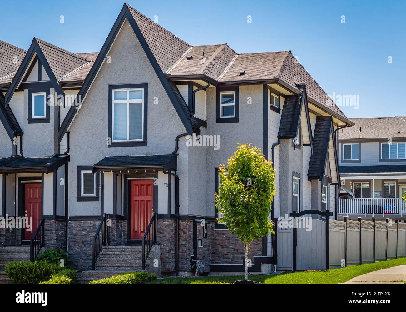 Luxury house in Vancouver, Canada. Big luxury house with a patio ...