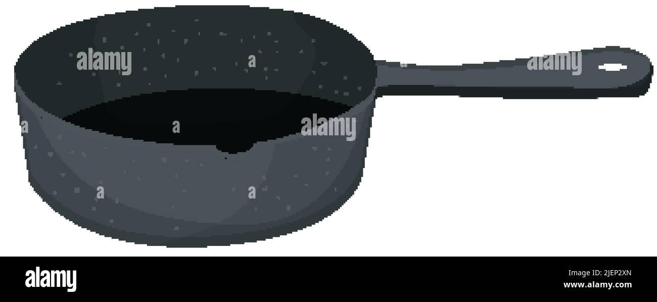 rustic iron skillet cartoon vector illustration Stock Vector Image ...