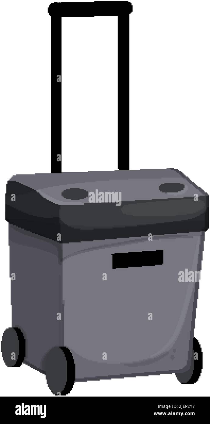 cool cooler box cartoon vector illustration Stock Vector Image & Art ...