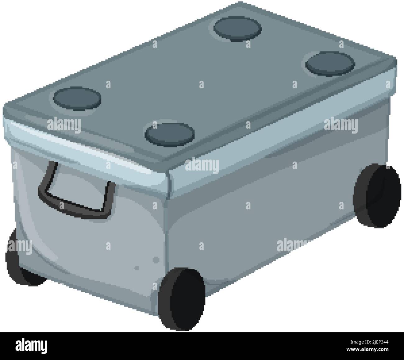 beach cooler box cartoon vector illustration Stock Vector Image & Art ...