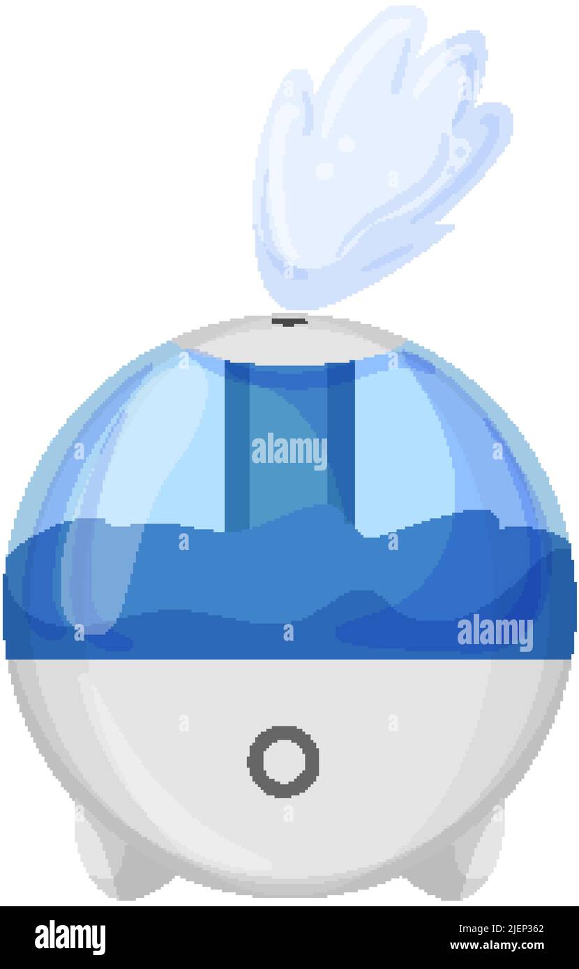 steam humidifier air cartoon vector illustration Stock Vector Image ...