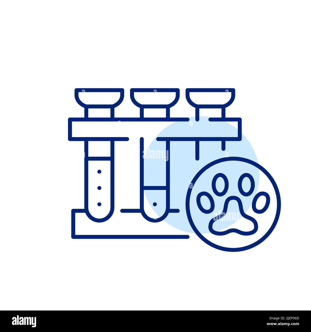 Veterinary clinic lab blood work. Pixel perfect, editable stroke line ...