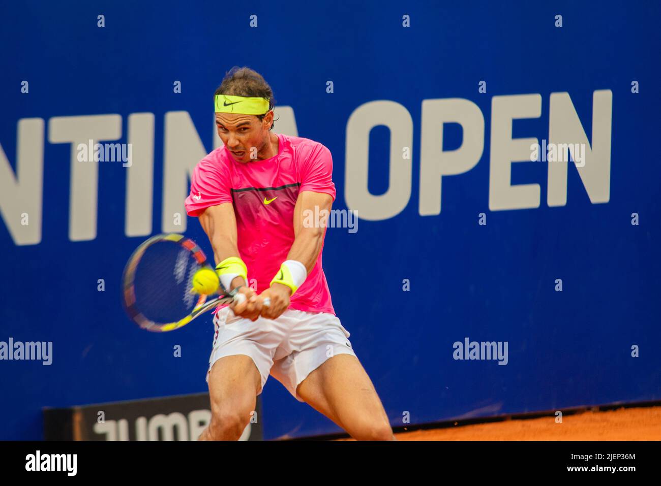 Rafa Nadal playing on clay Stock Photo - Alamy