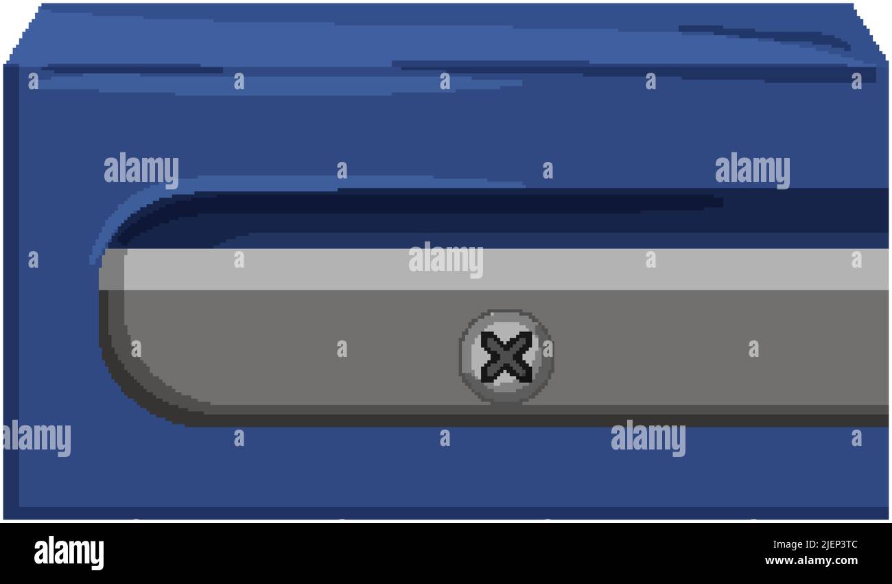 blue pencil sharpen cartoon vector illustration Stock Vector Image ...