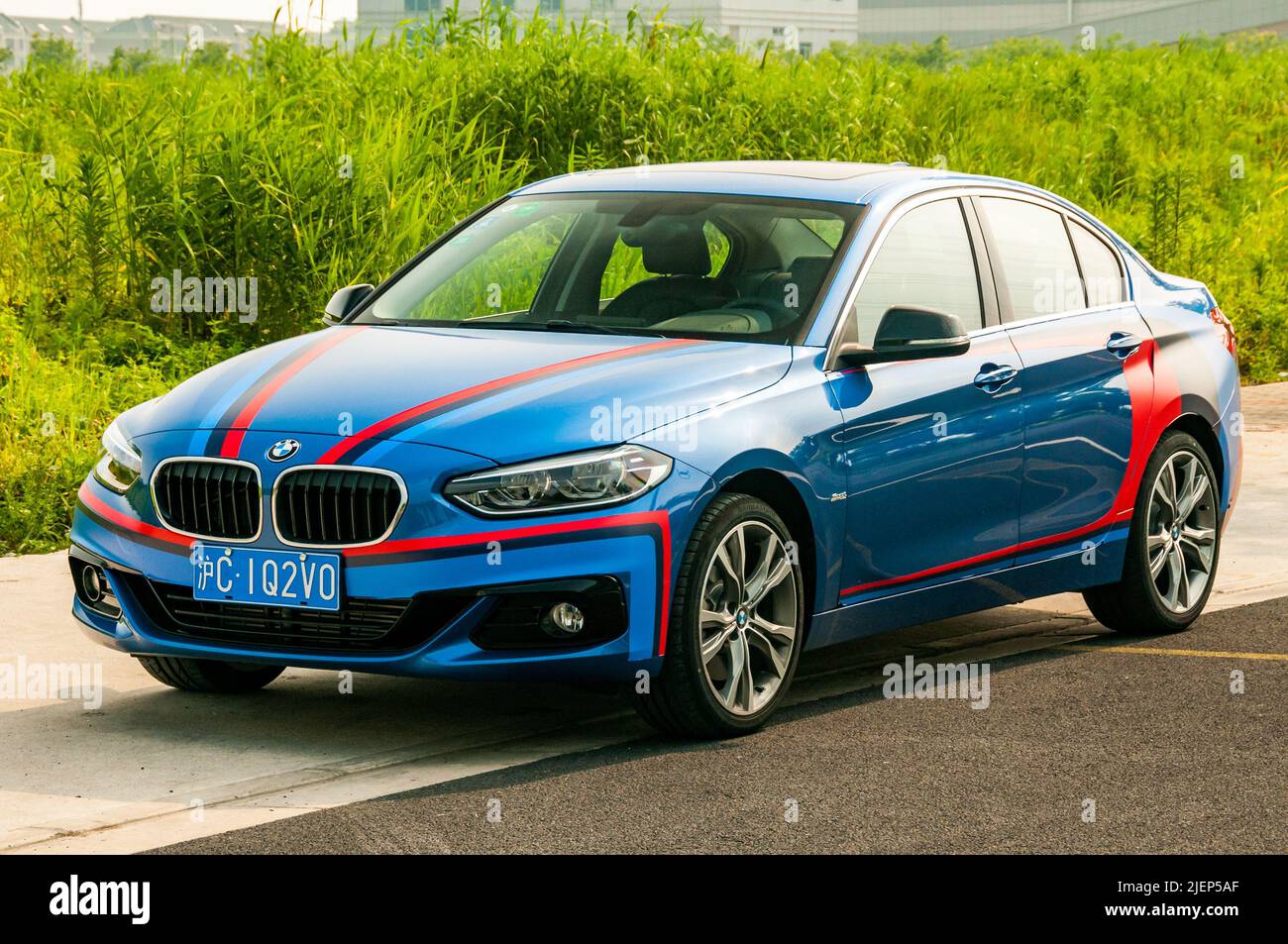 China only BMW 1 series sedan seen from the front side Stock Photo - Alamy
